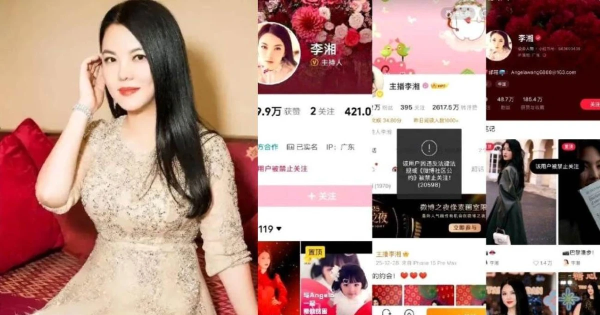 "Nữ hoàng livestream" Trung Quốc có 32 triệu người theo dõi bị cấm ...
