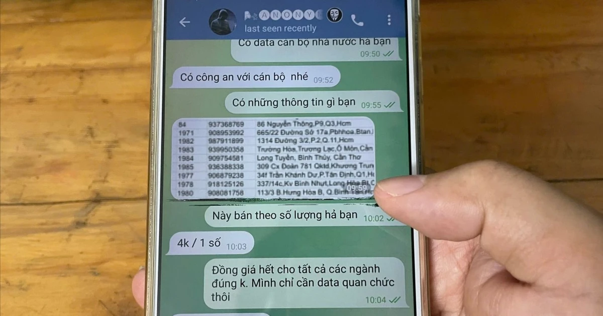 Mua bán dữ liệu cá nhân trên Telegram, Zalo, Facebook: Chuyển tiền 5 ...