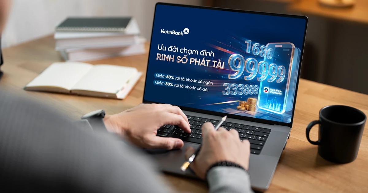 Ưu đãi lớn nhất năm từ VietinBank: Sở hữu tài khoản số đẹp dễ dàng